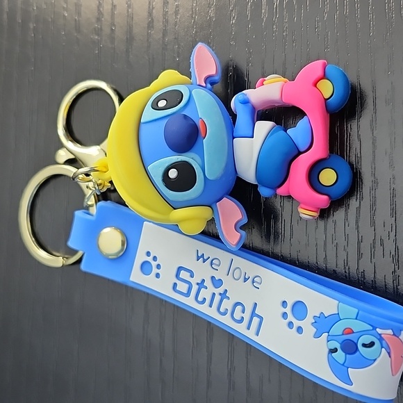 Disney | Accessories | Disney Stitch Wristlet Keychain | Poshmark
